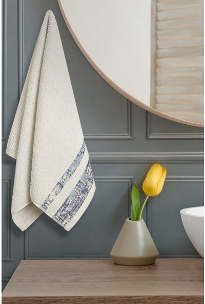 Kiğılı Bordürlü Jakarlı Yüz Havlusu (50X90)