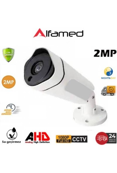 Alfamed 2 Mp 1080P Full Hd Metal Kasa Güvenlik Kamerası AL-9322 Alfamed 2 Mp 1080P Full Hd Metal Kasa Güvenlik Kamerası AL-9322