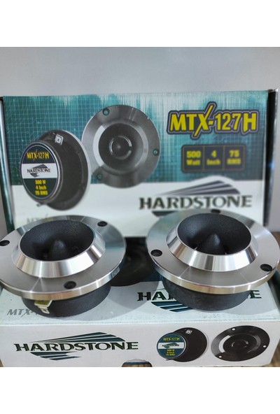 Hardstone Profesyonel Tweeter 10 cm Caplı 500 W 75 RMS MTX-127H Hardstone Profesyonel Tweeter 10 cm Caplı 500 W 75 RMS MTX-127H