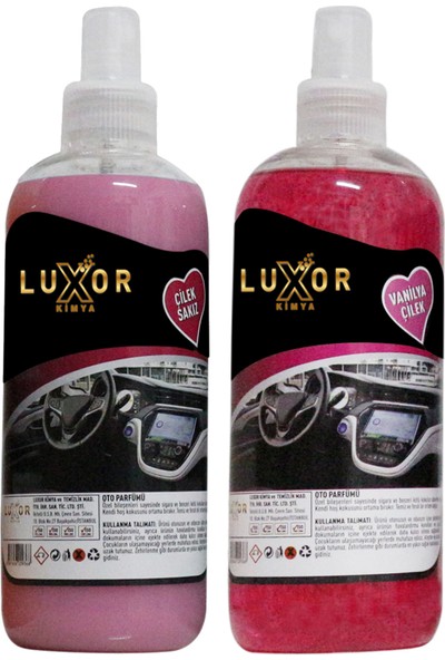 Luxor Kimya Vanilya Çilek- Çilek Sakız 2li Ev ve Oto Kokusu 400 ml Luxor Kimya Vanilya Çilek- Çilek Sakız 2li Ev ve Oto Kokusu 400 ml