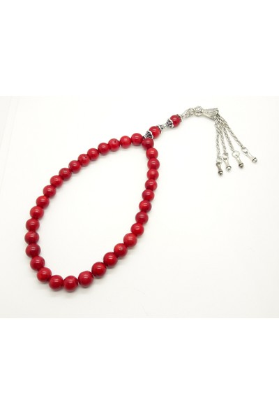 Kehribar Atölyesi Mercan Doğaltaş Tesbih Kehribar Atölyesi Mercan Doğaltaş Tesbih