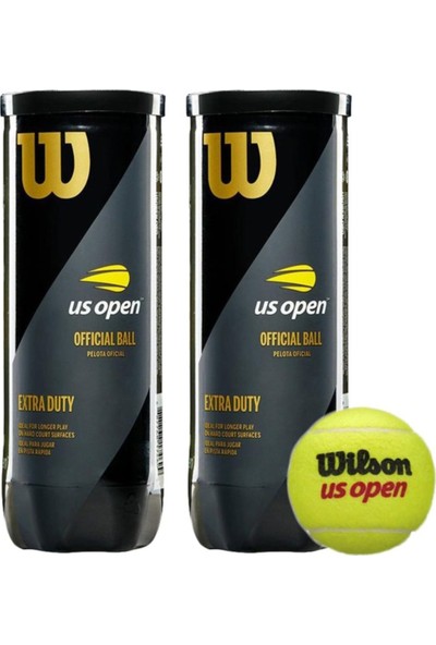 Wilson 2 Kutu Us Open Tenis Topu Vakum Ambalajda WRT106200 Wilson 2 Kutu Us Open Tenis Topu Vakum Ambalajda WRT106200