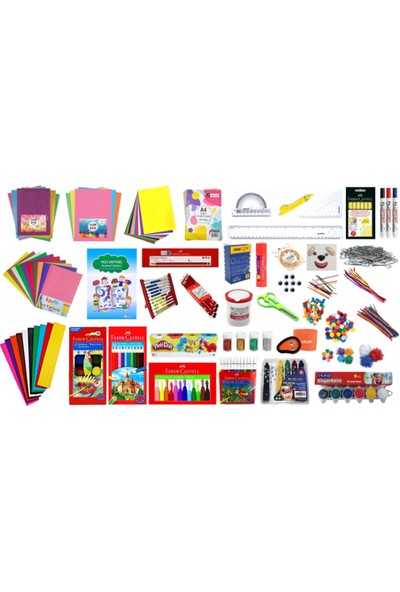 Faber-Castell 41 Parça Okul Araç Gereçleri ve Malzeme Seti