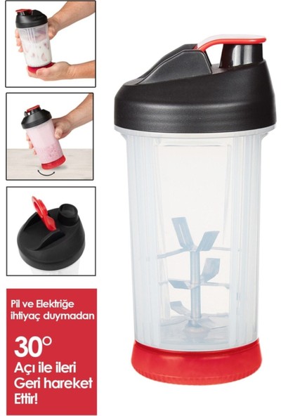 3 Bıçaklı Shaker Sporcu Içeceği Karıştırıcı Pilsiz Çalışan Pratik El Blenderı Manuel Kullanım Smoothie El Blender 3 Bıçaklı Shaker Sporcu Içeceği Karıştırıcı Pilsiz Çalışan Pratik El Blenderı Manuel Kullanım Smoothie El Blender