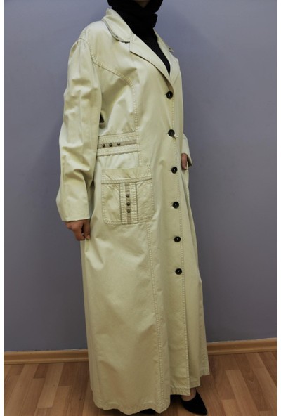 Iklim Kadın Zımbalı Cep Detaylı Keten Astarsız Yazlık Pardesü Iklim Kadın Zımbalı Cep Detaylı Keten Astarsız Yazlık Pardesü