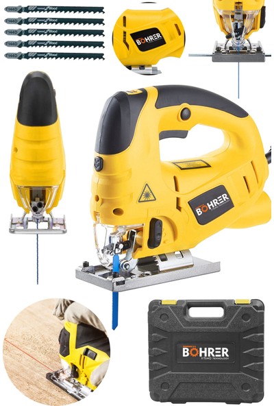 Böhrer Germany Technology 3600 Watt Devir Ayarlı Lazerli Dekupaj Testere Makinesi Böhrer Germany Technology 3600 Watt Devir Ayarlı Lazerli Dekupaj Testere Makinesi