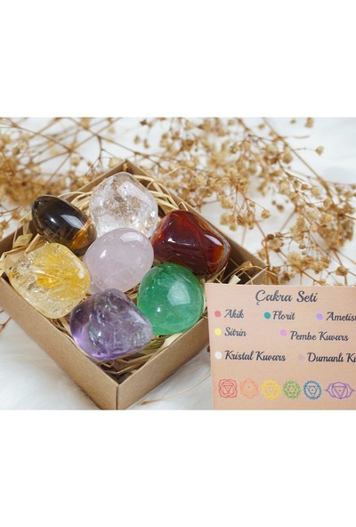 Efshine Çakra Doğal Taş Seti 7'li