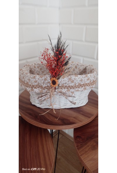 Tasarım Diyarından Saplı Beyaz Geri Dönüşüm Sepet Tasarım Diyarından Saplı Beyaz Geri Dönüşüm Sepet