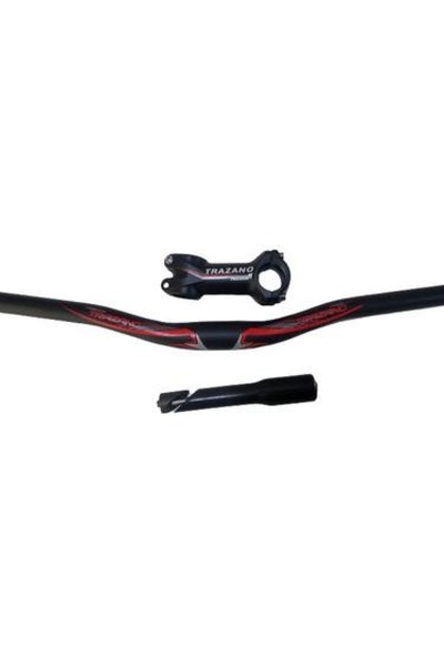 Motobisikletim Trazona Evo Bisiklet Gidon Seti [kırmızı] Alümiyum 68 cm Direksiyon