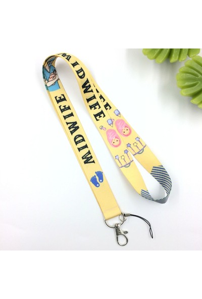 İnvitro Medikal Bebek Desenli Midwife Yazılı Yaka Kartı - Boyun Askı Ipi İnvitro Medikal Bebek Desenli Midwife Yazılı Yaka Kartı - Boyun Askı Ipi