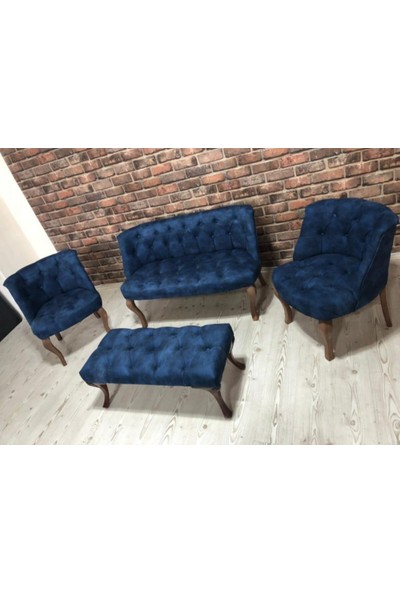 MyLaden Mobilya Lacivert Çay Seti Koltuk Takımı MyLaden Mobilya Lacivert Çay Seti Koltuk Takımı