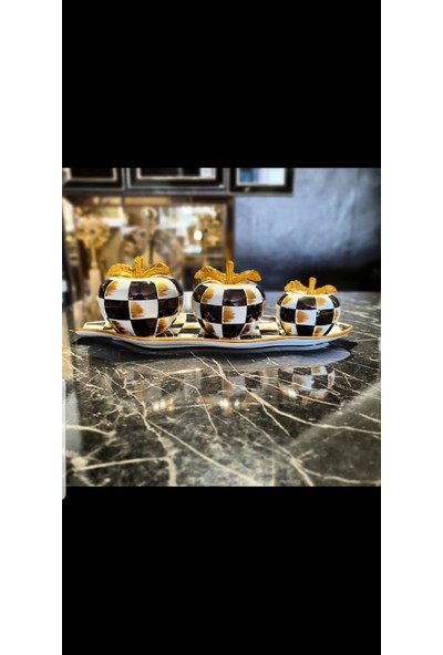 Yaprak Tabaklı 3 Boy Elma