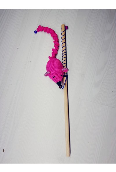 Flower Pet Toys Amigurumi Catnipli Zilli Kedi Oltasi Fare Figürlü Pembe Renk Flower Pet Toys Amigurumi Catnipli Zilli Kedi Oltasi Fare Figürlü Pembe Renk