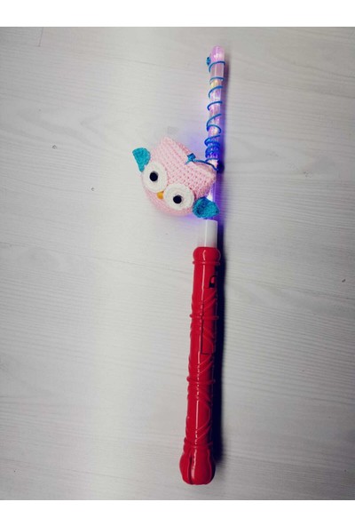 Flower Pet Toys Amıgurumi Işıklı Catnipli Zilli Kedi Oltası Flower Pet Toys Amıgurumi Işıklı Catnipli Zilli Kedi Oltası