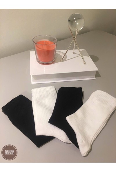 4'lü Pamuklu Kolej Çorap