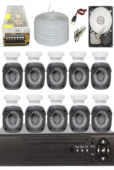 Elitcam Elit 10 Kameralı Set 2mp Ahd Tvı Güvenlik Kamera Seti Elitcam Elit 10 Kameralı Set 2mp Ahd Tvı Güvenlik Kamera Seti