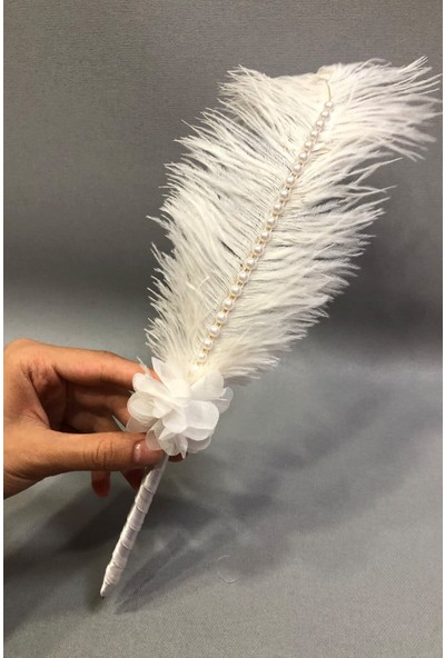 Limelia Beyaz Tüylü Kalem