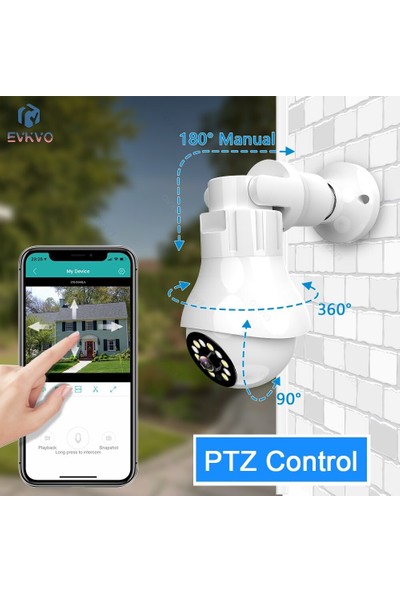 IP37 Kablosuz 360° Iç ve Dış Mekan Güvenlik Kamerası IP37 Kablosuz 360° Iç ve Dış Mekan Güvenlik Kamerası