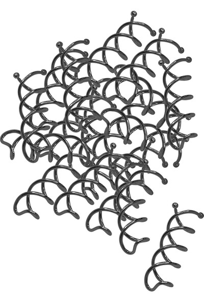 12 adet Mucizevi Spin Topuz Tokası Seti Siyah 12 adet Mucizevi Spin Topuz Tokası Seti Siyah
