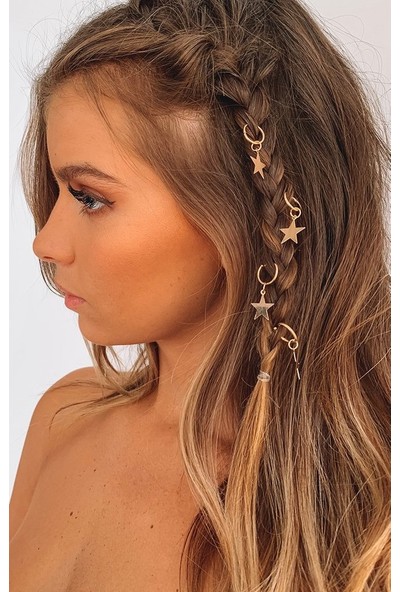 Altın Shooting Stars Saç Küpesi Altın Shooting Stars Saç Küpesi