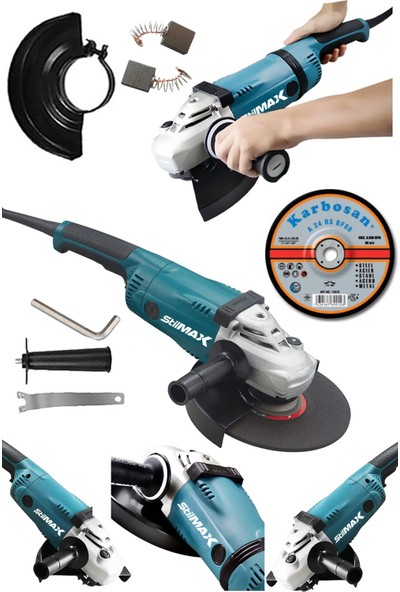 Stilmax Bakır Sargılı Oto Dişli Yağlama Sistemi JL9050 230 mm 2700 Watt Taşlama ve Kesme Makinesi + Taş Stilmax Bakır Sargılı Oto Dişli Yağlama Sistemi JL9050 230 mm 2700 Watt Taşlama ve Kesme Makinesi + Taş