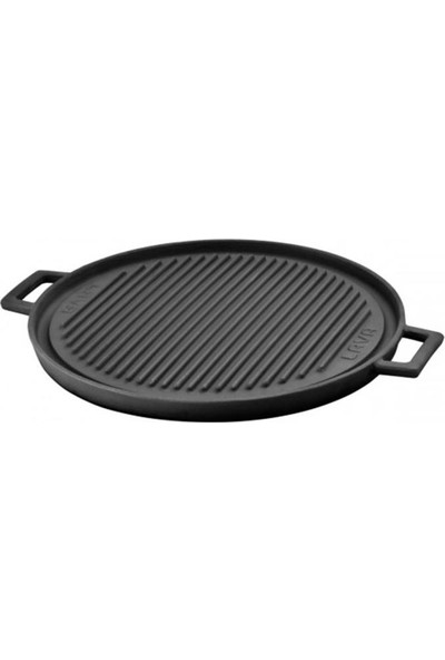 Lava Yuvarlak Griddle Çift Yönlü Izgara Tava 34 cm Lava Yuvarlak Griddle Çift Yönlü Izgara Tava 34 cm