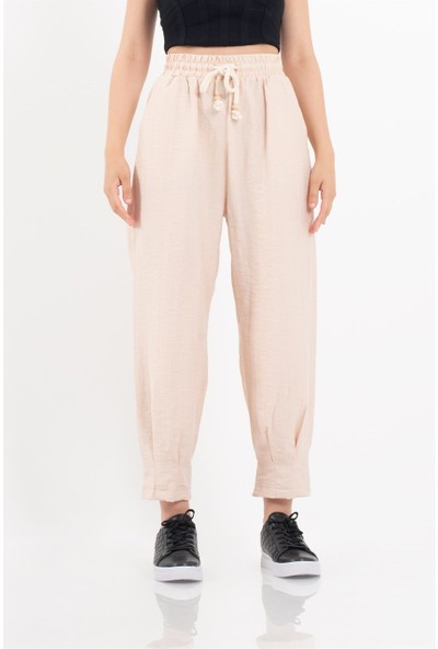 Perry Kadın Taş Rengi Paça Pileli Pantolon Perry Kadın Taş Rengi Paça Pileli Pantolon