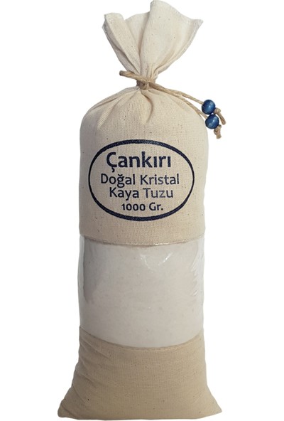 Zencefil Organik Bez Torbada İnce Çekim Yemeklik Çankırı Tuz 1 kg