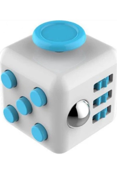 Reflect Your Style Stres Küpü Fidget Cube El Haraket Oyuncak Mavi Tuş Beyaz Gövde Reflect Your Style Stres Küpü Fidget Cube El Haraket Oyuncak Mavi Tuş Beyaz Gövde