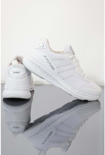 Jump Konfores 1185 Anatomik Tabanlı Unisex Koşu Ayakkabısı - NKT01185-BEYAZ-45