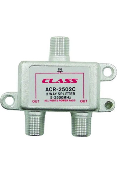 Class Acr 2502C 1/2 2li Splitter (5-2500MHZ) Class Acr 2502C 1/2 2li Splitter (5-2500MHZ)