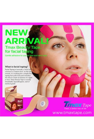 Tmax Tape Yüz Yogası Bandı Beauty Tape Face Tape Cotton Kinesio Tape Tmax Tape Yüz Yogası Bandı Beauty Tape Face Tape Cotton Kinesio Tape