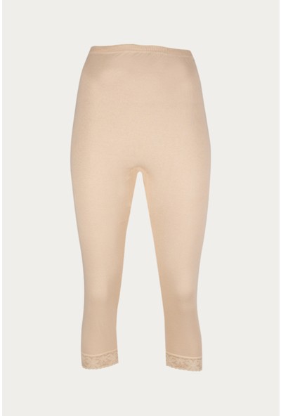 Ceylanoğlu Likralı Dantelli Dizaltı Kadın Tayt 6'lı GKC248