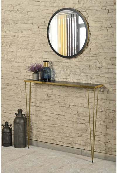 Talas Tozu 100 cm Gold - Siyah Petek Üstü Raf - Dresuar Talas Tozu 100 cm Gold - Siyah Petek Üstü Raf - Dresuar