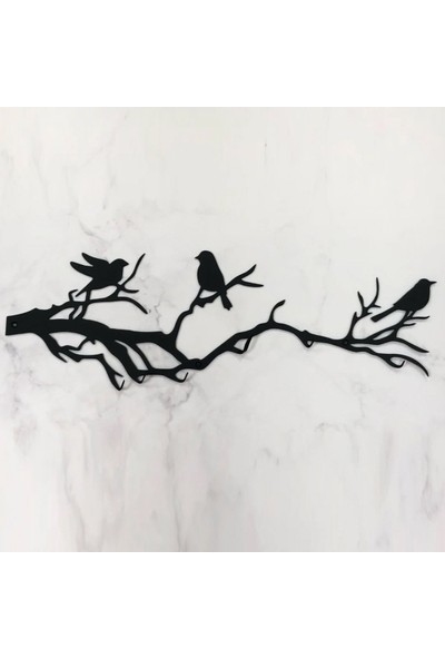 3Art Metal Metal Kuş Desenli Askılık 3Art Metal Metal Kuş Desenli Askılık