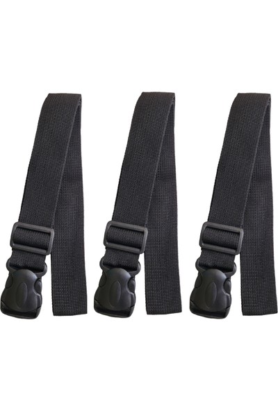 Sar Siyah 3 Adet Valiz Bavul Emniyet Kemeri