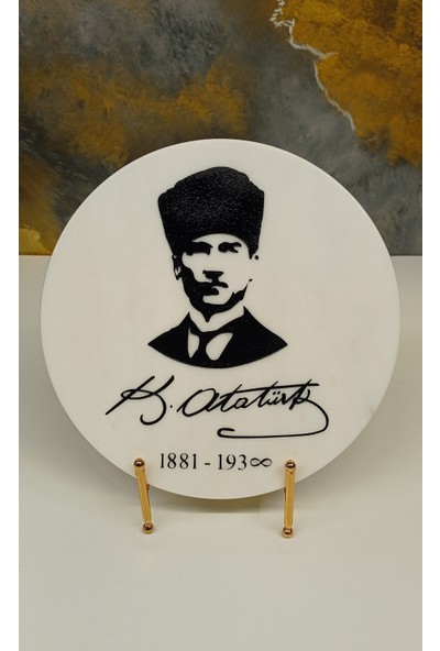Mermer Atatürk Portresi