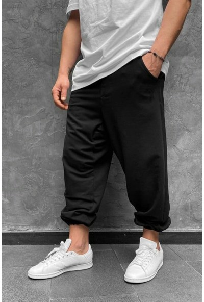 La Gizzia Siyah Oversize Büyük Beden Eşofman Altı Paçası Lastikli Bol Kalıp Eşofman Altı La Gizzia Siyah Oversize Büyük Beden Eşofman Altı Paçası Lastikli Bol Kalıp Eşofman Altı