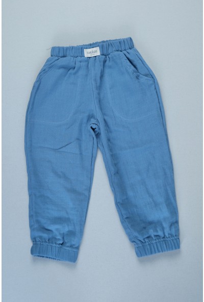 Cuckoo Müslin Pantolon Çocuk Mavi Cuckoo Müslin Pantolon Çocuk Mavi