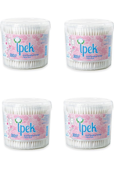 Ipek Kulak Temizleme Çubuğu 300'Lü X 4 Adet Ipek Kulak Temizleme Çubuğu 300'Lü X 4 Adet