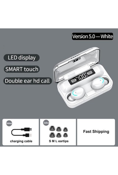 Kewendashiye Tws 5.0 Kablosuz Bluetooth Kulaklık F9-5c Mini Spor Kulakiçi Kulaklık Stereo Kulakta Ses (Yurt Dışından) Kewendashiye Tws 5.0 Kablosuz Bluetooth Kulaklık F9-5c Mini Spor Kulakiçi Kulaklık Stereo Kulakta Ses (Yurt Dışından)