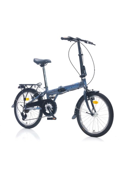 Corelli Simple Katlanır Bisiklet Gri - Mavi