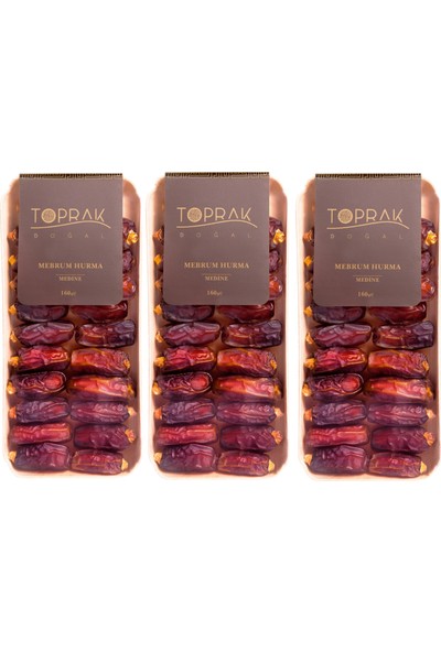 Toprak Doğal Medine Mebrum Hurma 3 x 160 gr Toprak Doğal Medine Mebrum Hurma 3 x 160 gr