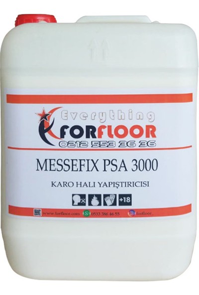 Forfloor Messefix Psa 3000 Akrilik Karo Halı Yapıştırıcısı 10KG Forfloor Messefix Psa 3000 Akrilik Karo Halı Yapıştırıcısı 10KG