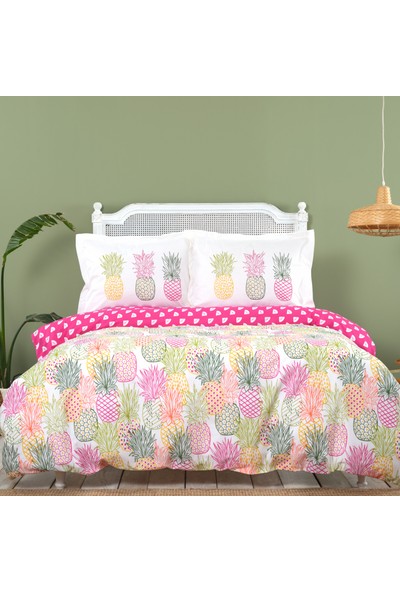 Karaca Home Young Tropical %100 Pamuk Çift Kişilik Nevresim Takımı Karaca Home Young Tropical %100 Pamuk Çift Kişilik Nevresim Takımı