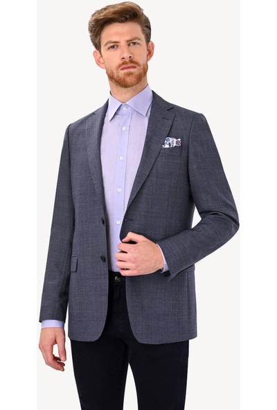 Ysf Erkek Lacivert Spor Keten Ceket