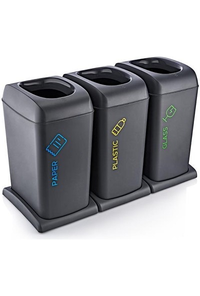 Smartware Soft Tekerlekli Plastik-Kağıt Geri Dönüşüm Kutusu 40 Litre Smartware Soft Tekerlekli Plastik-Kağıt Geri Dönüşüm Kutusu 40 Litre