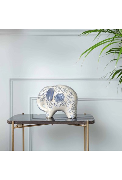 Karaca Home Blue White Fil Biblo 21 cm x 16 cm Karaca Home Blue White Fil Biblo 21 cm x 16 cm