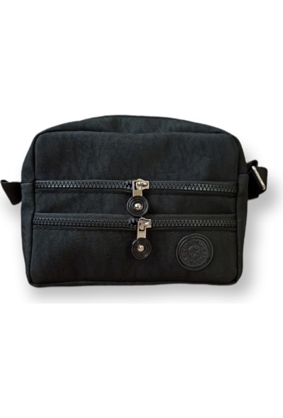 Siyah Küçük Kumaş Askılı Omuz Unisex Çanta