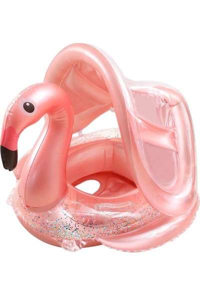 0-3 Yaş, Simli Pembe Renk, Flamingo Gölgelikli Bebek Simidi, Oturaklı Deniz, Havuz Yüzme Simidi 0-3 Yaş, Simli Pembe Renk, Flamingo Gölgelikli Bebek Simidi, Oturaklı Deniz, Havuz Yüzme Simidi